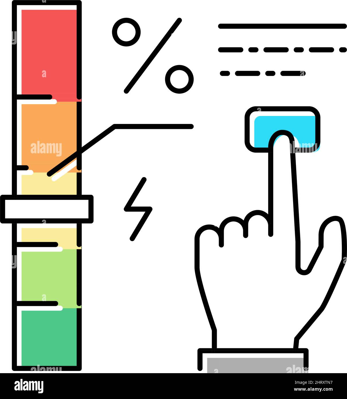 economy and energy saving color icon vector illustration Stock Vector ...