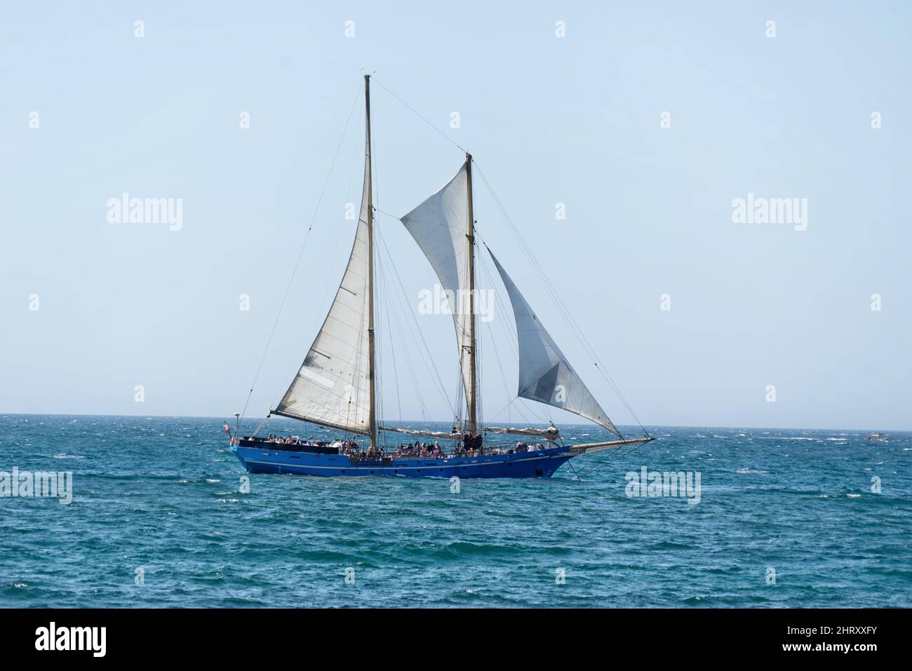 Sailing ship in the ocean Stock Photo - Alamy