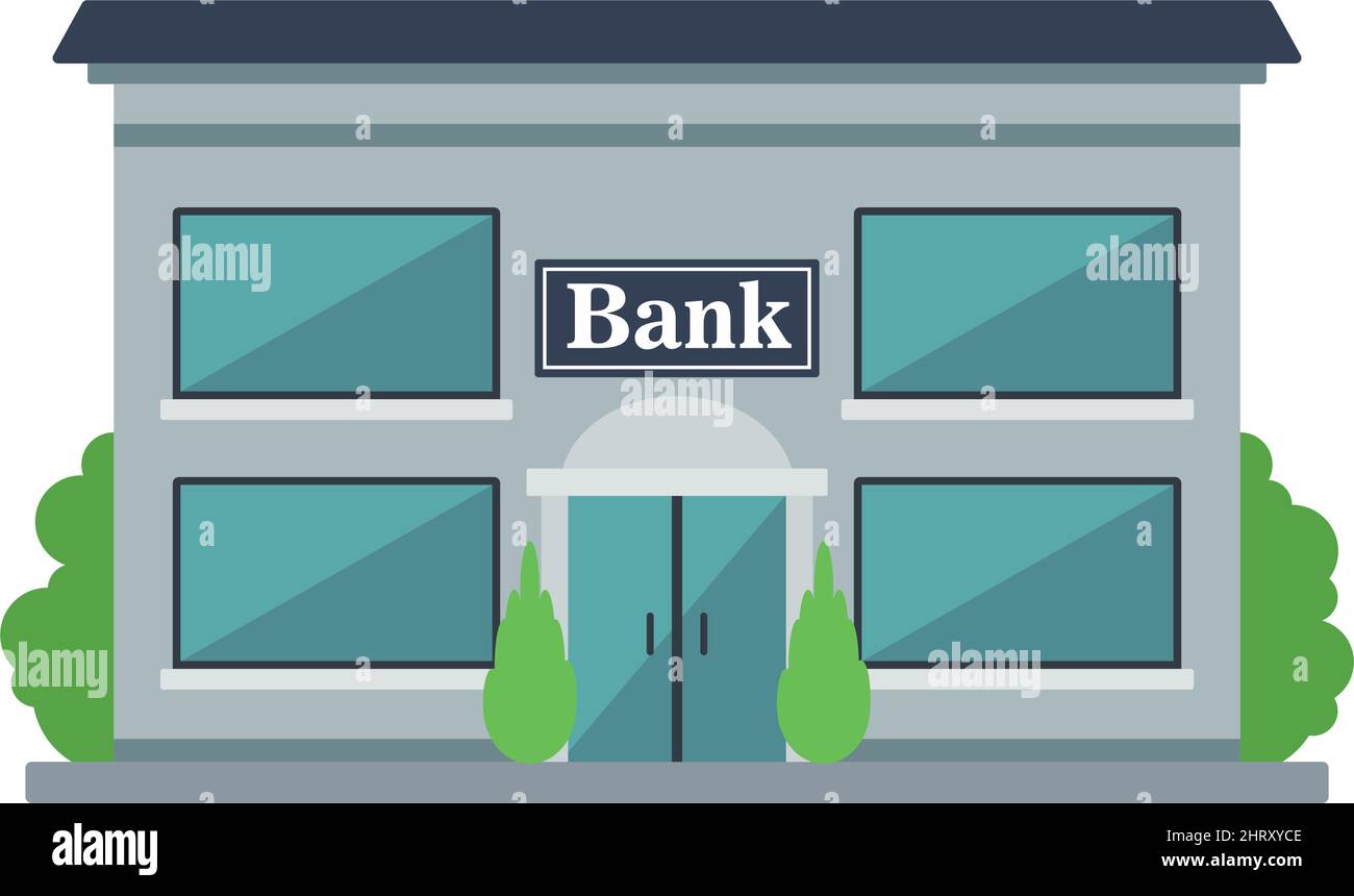 Bank exterior view Cut Out Stock Images & Pictures - Alamy