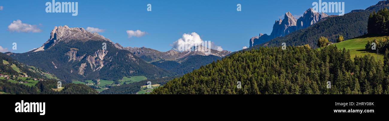 Landscape view of mountainous South Tyrol area in Italy Stock Photo - Alamy