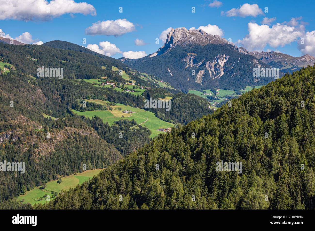 Landscape view of mountainous South Tyrol area in Italy Stock Photo - Alamy