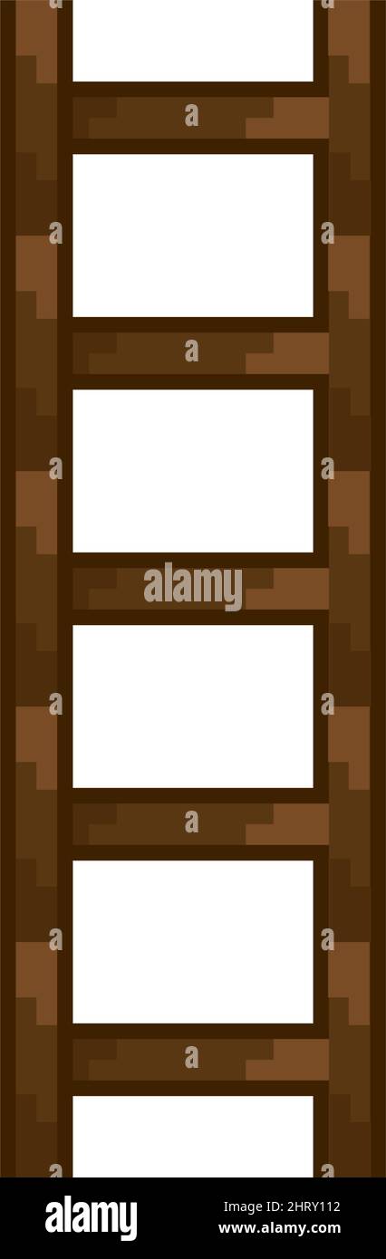 wooden stair pixel art Stock Vector Image & Art - Alamy