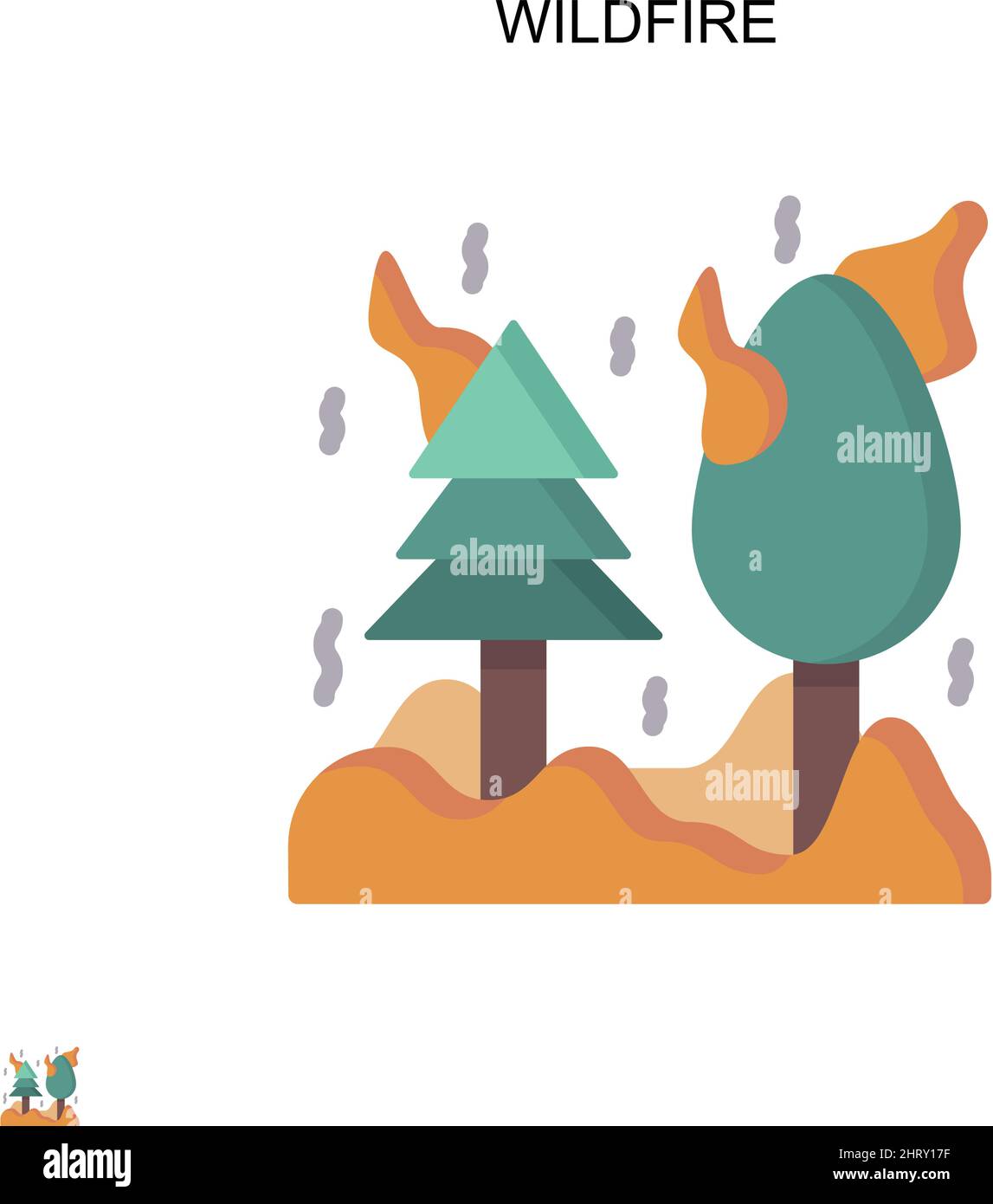 Wildfire Stock Vector Images - Alamy