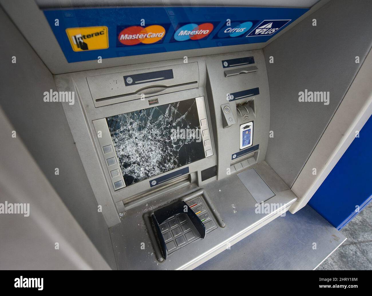 Vandalized atm machine High Resolution Stock Photography and Images - Alamy