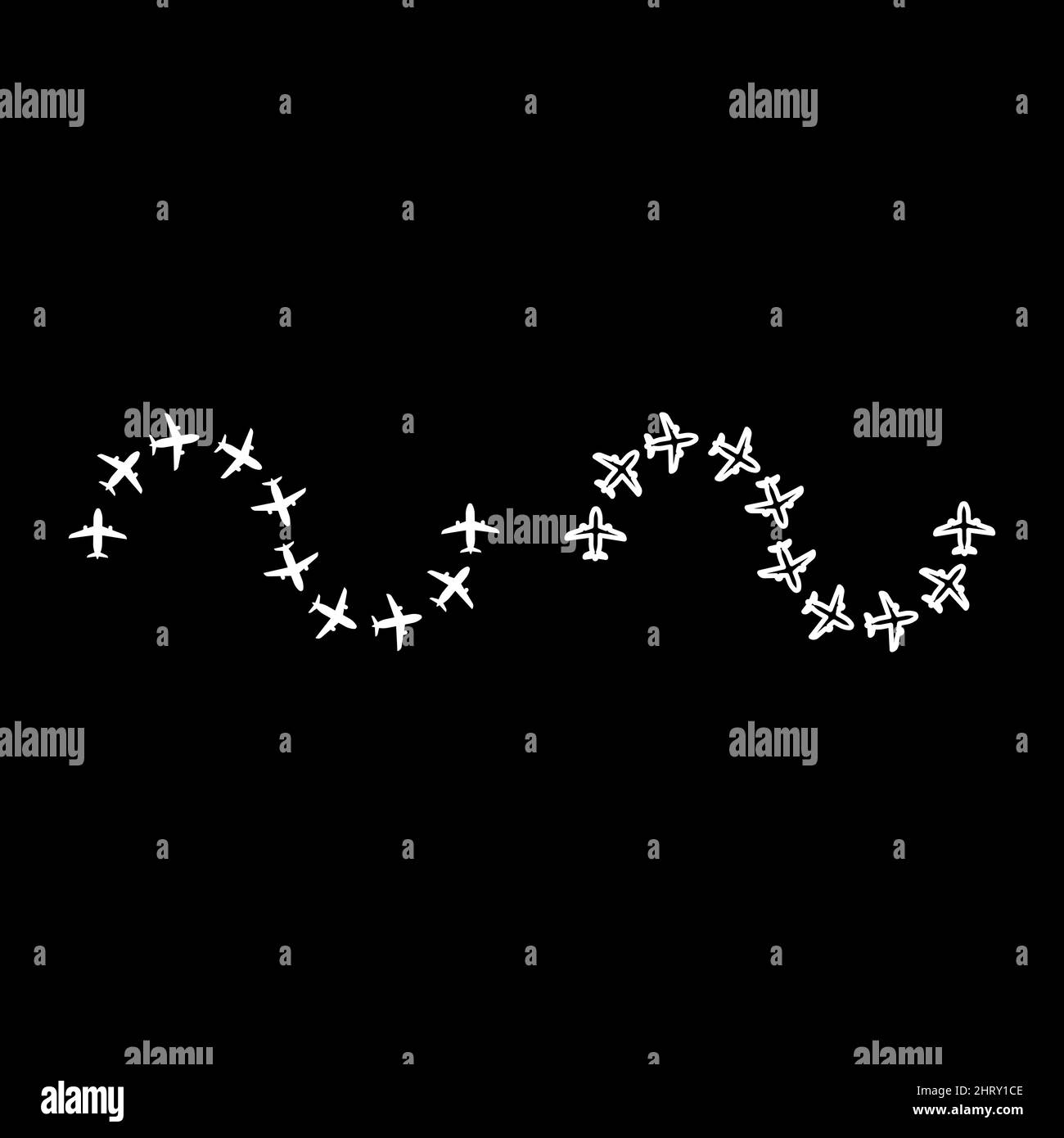 Route from airplanes flight tourism path plane flights adventure time ...