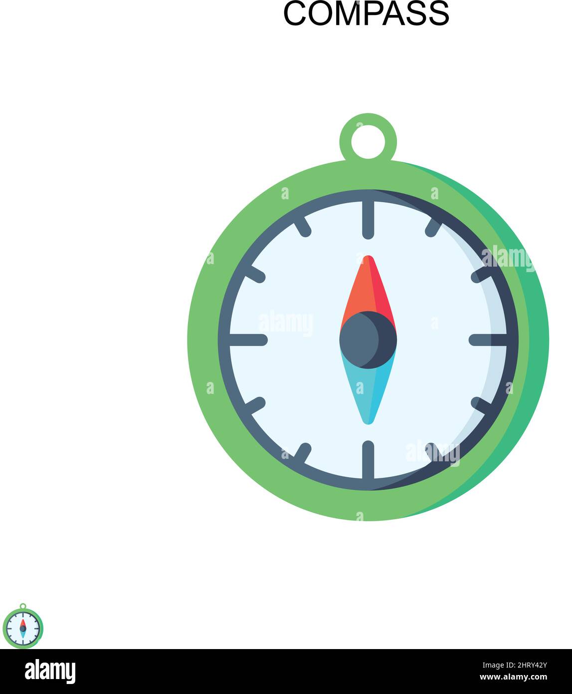 Simple compass rose hi-res stock photography and images - Alamy