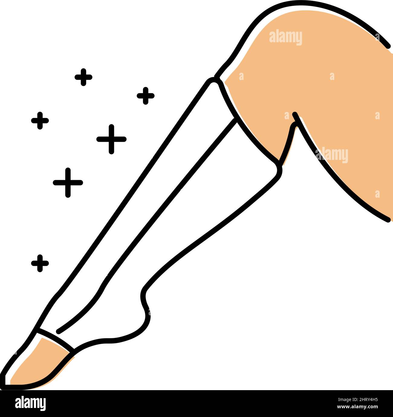 leg bandage health tratment color icon vector illustration Stock Vector ...