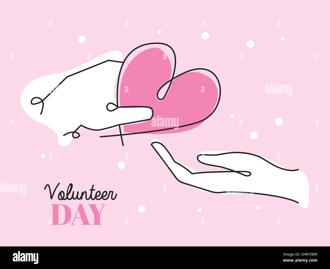 volunteer day lettering Stock Vector Image & Art - Alamy