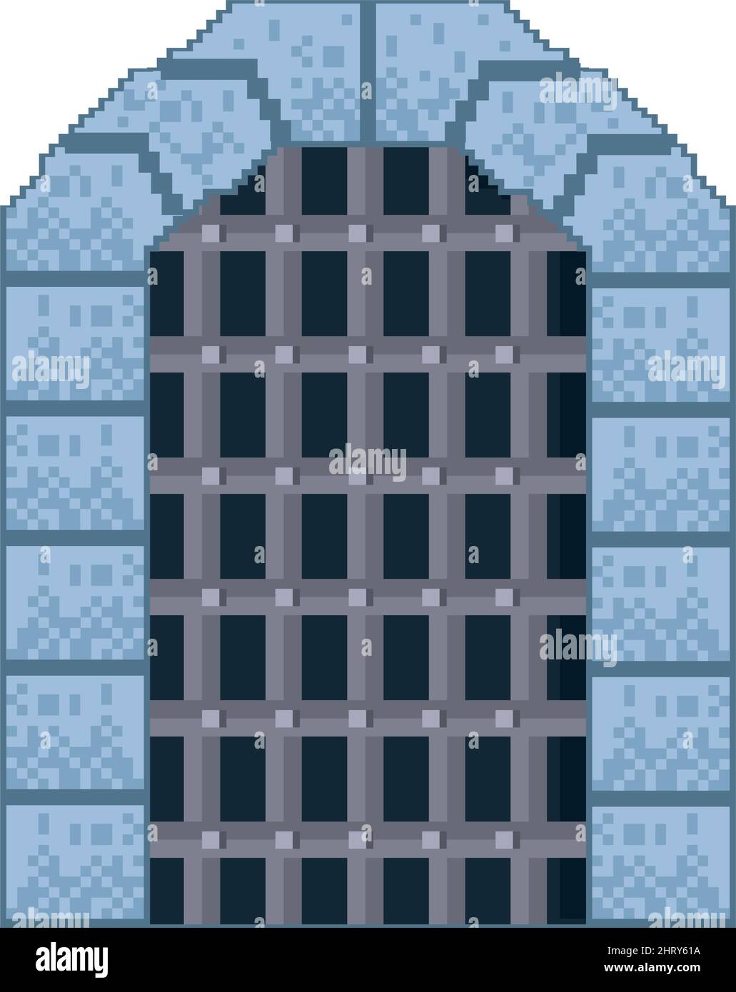 8 bit pixel castle Cut Out Stock Images & Pictures - Alamy