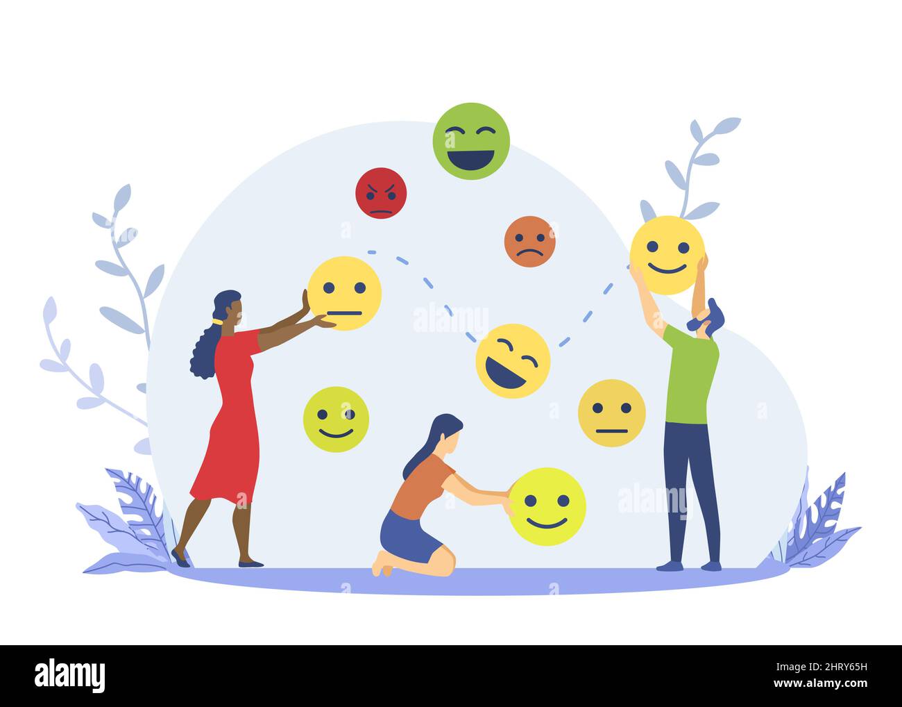 Emotional feedback abstract concept Stock Vector Image & Art - Alamy