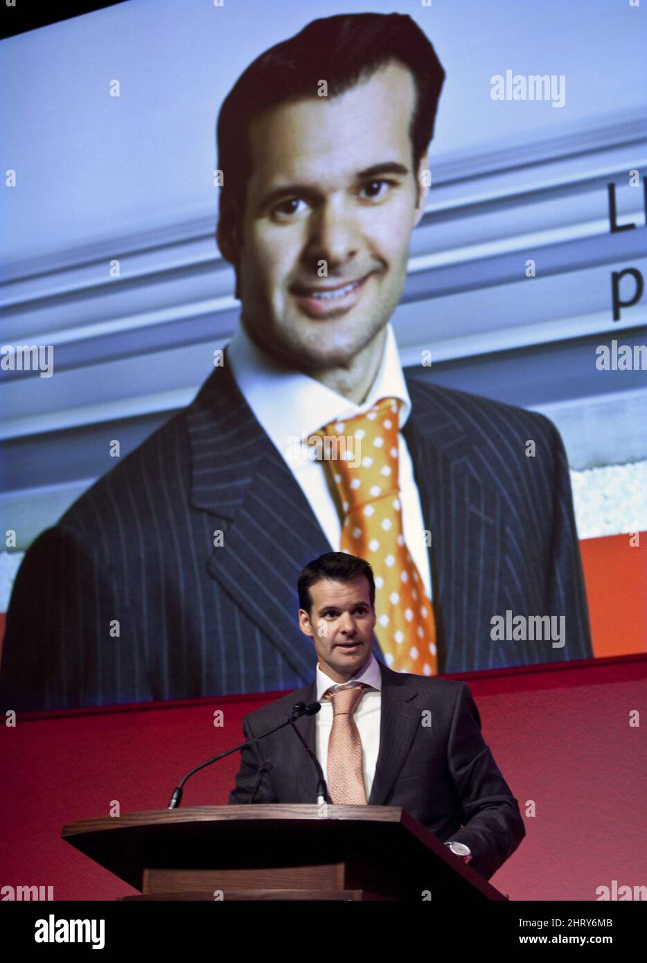 Saputo president and CEO Lino Saputo Jr. addresses the company's annual ...