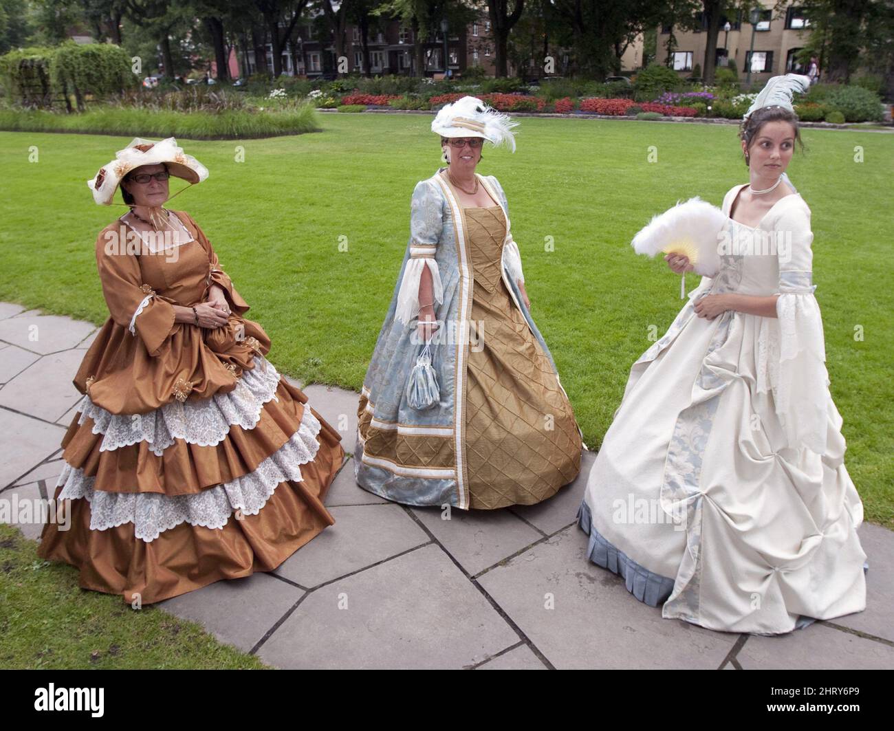 Huguette Morin of Trois Rivieres Que, left to right, Lucie Richard and ...