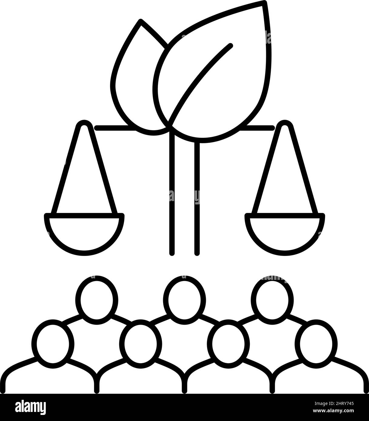 sustainable development line icon vector illustration Stock Vector ...