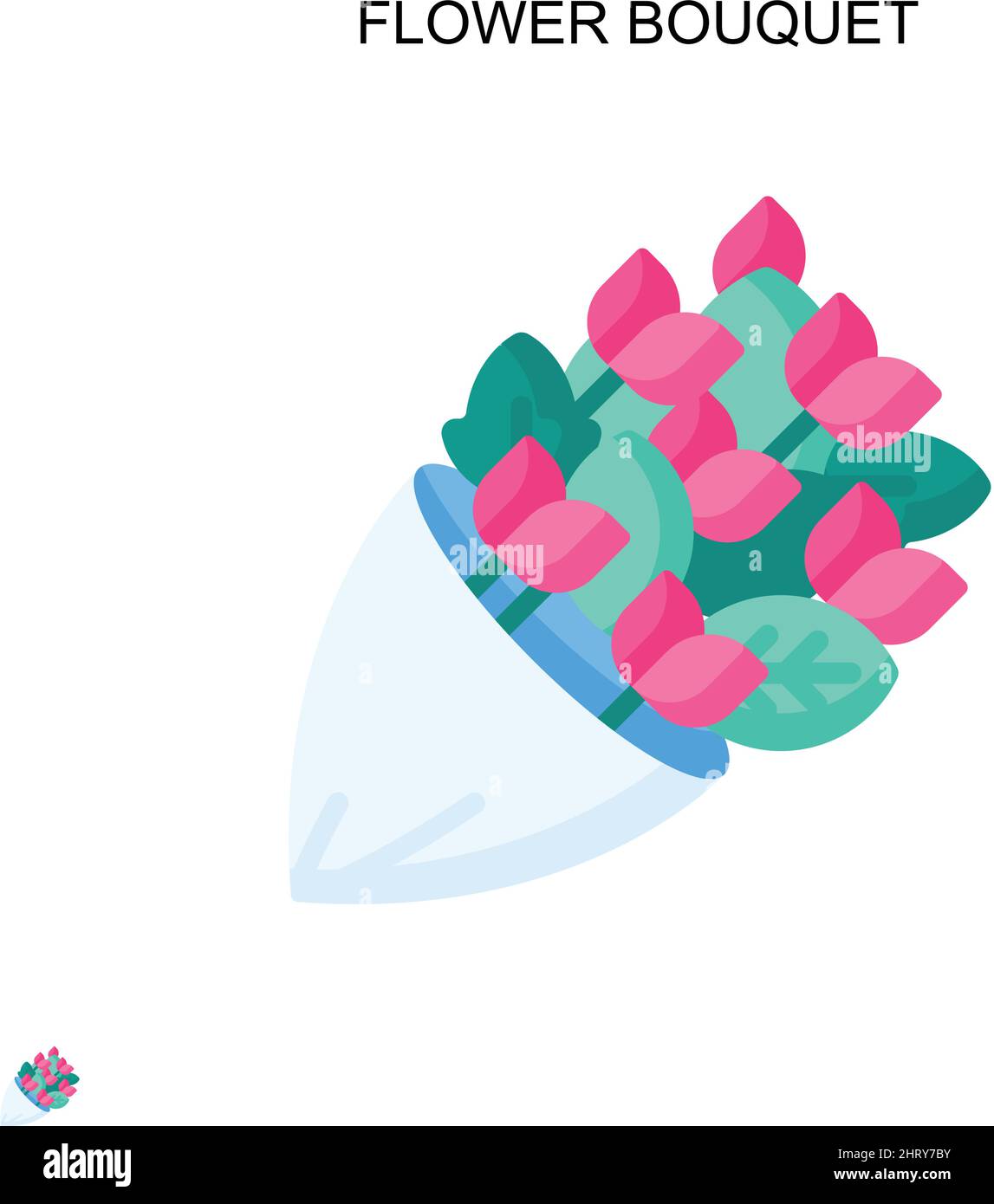 Spring flower bouquet Stock Vector Images - Alamy