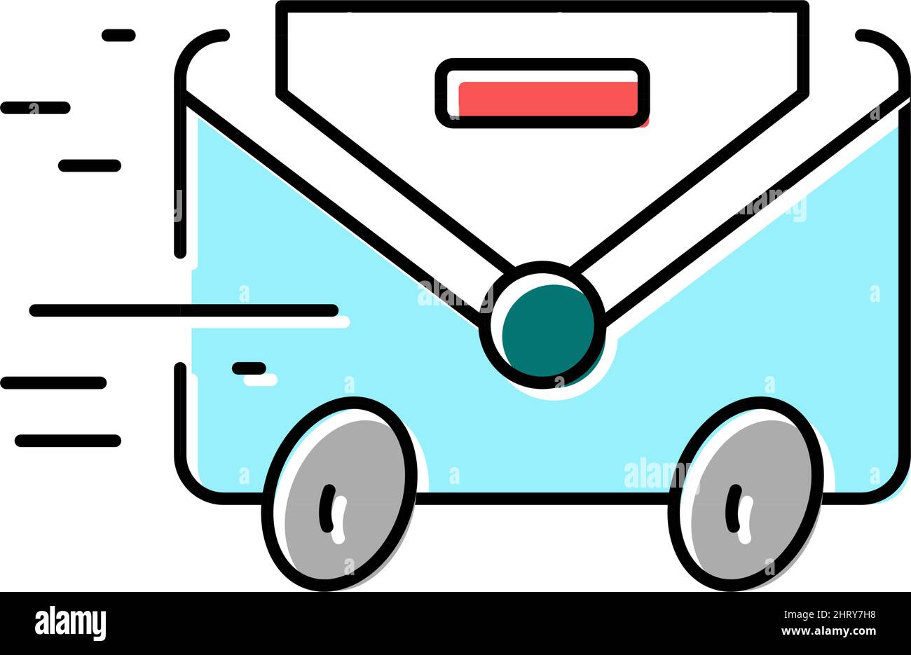 express mail color icon vector illustration Stock Vector Image & Art ...