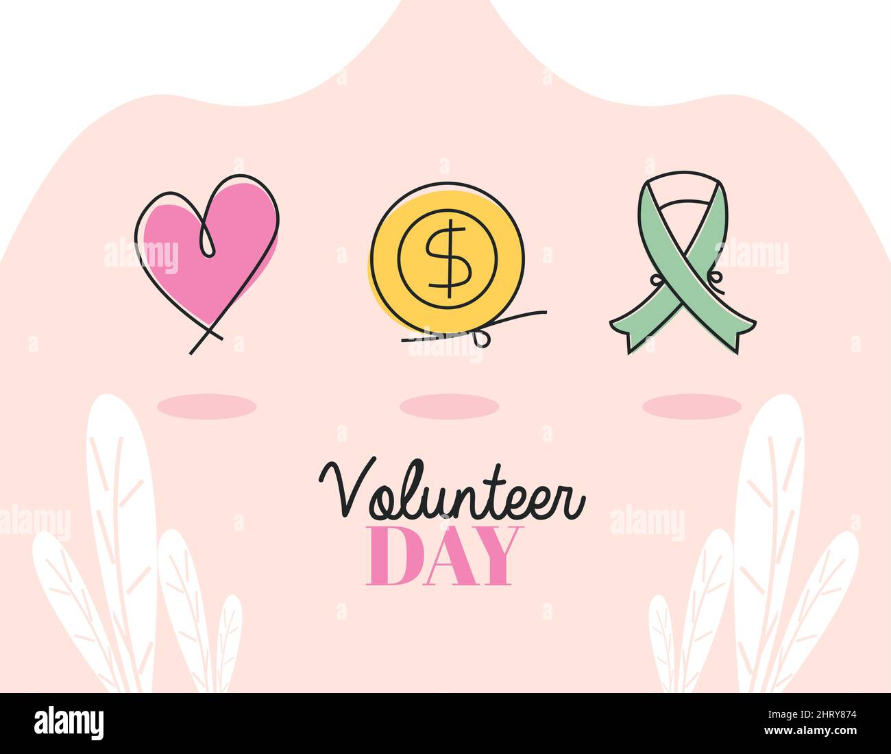 three volunteer day icons Stock Vector Image & Art - Alamy