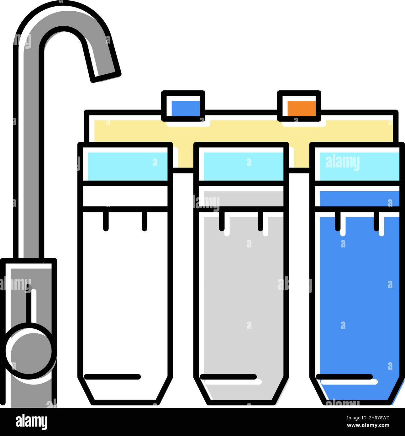 house water filter color icon vector illustration Stock Vector Image ...