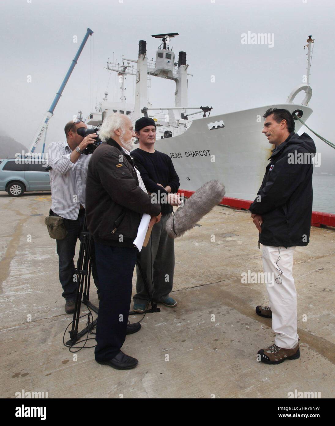 Chris Davino, President and CEO RMS Titanic Inc, takes questions from ...