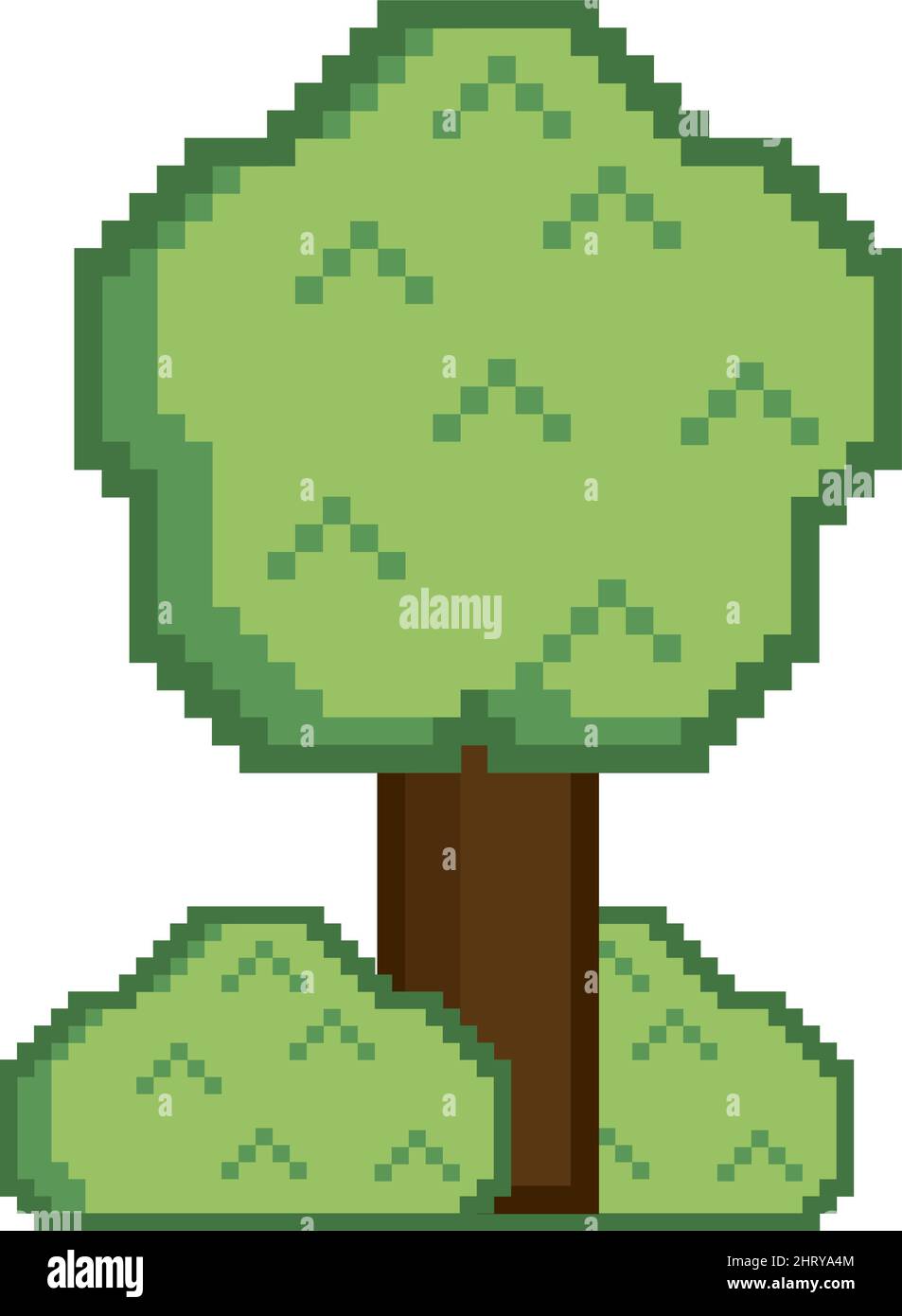 tree pixel art Stock Vector Image & Art - Alamy