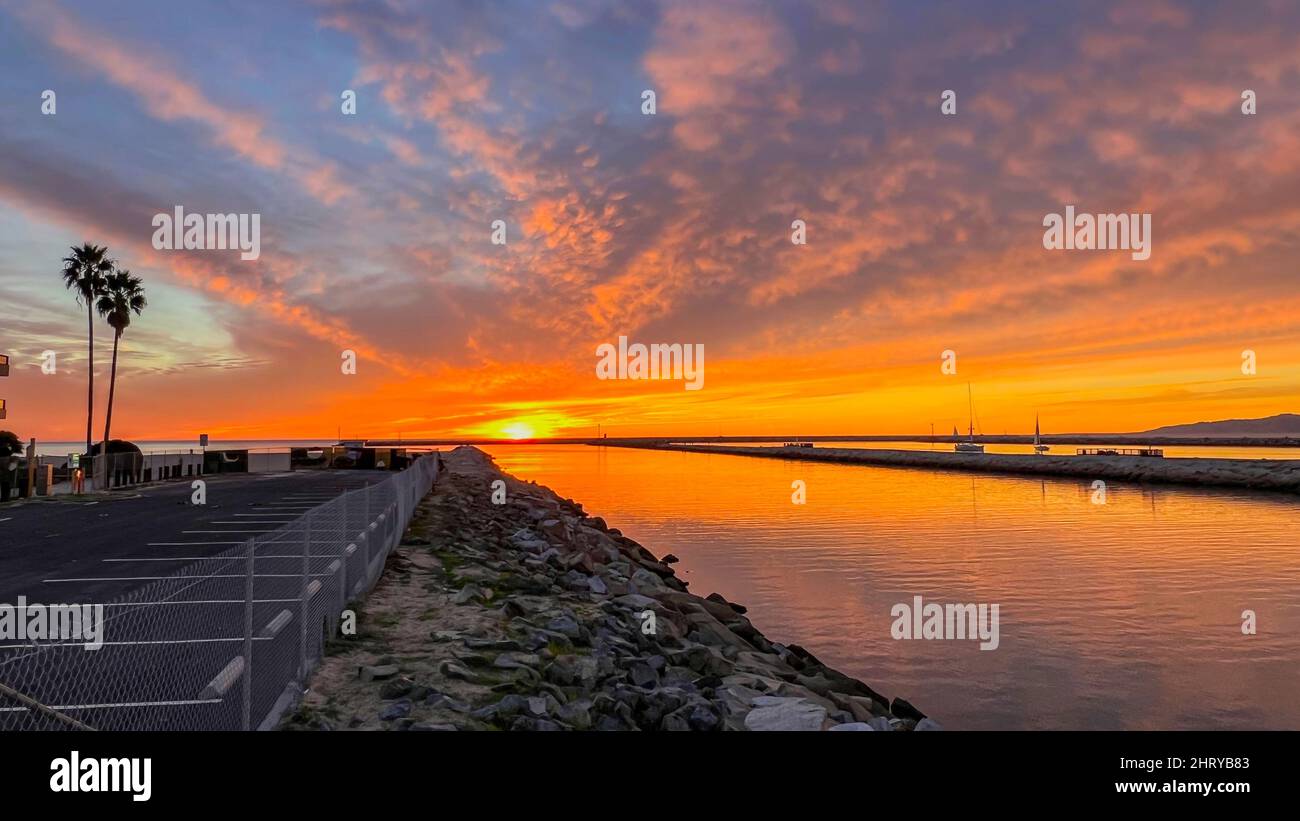 California sunset cloud backgrounds hi-res stock photography and images ...
