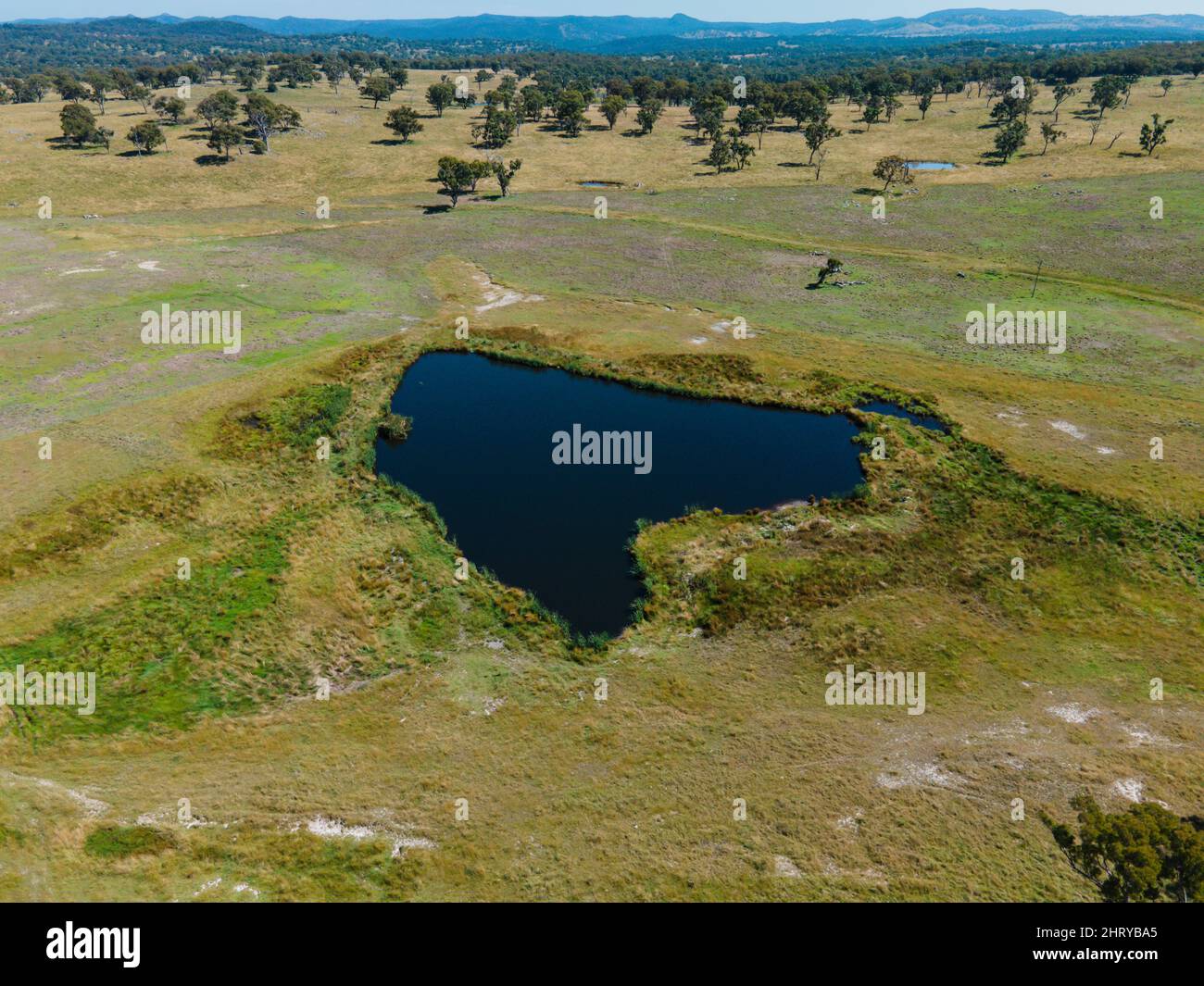 Aerial landscape of a lake in tropical Australia Stock Photo - Alamy