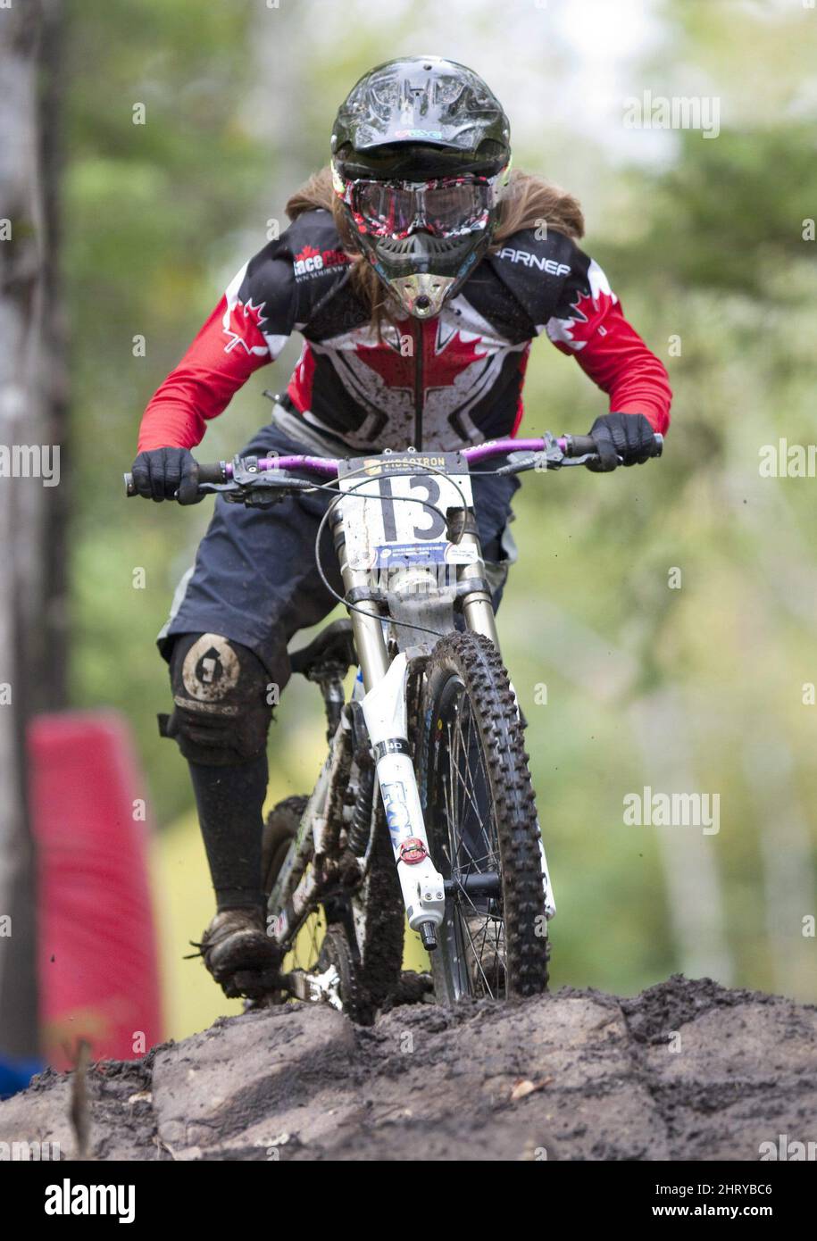 Canada's Lauren Rosser of Squamish, B.C., makes her way to victory in ...
