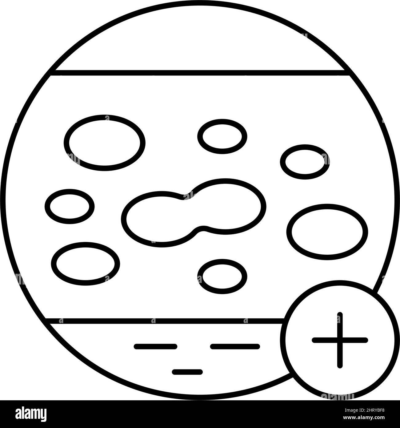 autoimmune skin disease clinic line icon vector illustration Stock ...