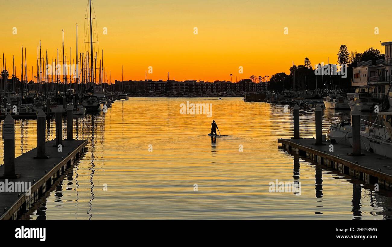 Winter colorful sunset in Southern California Stock Photo - Alamy