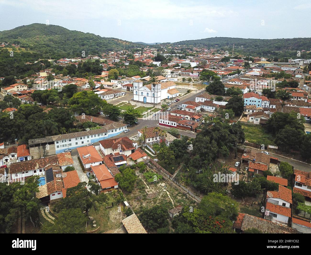 Beautiful view of the city of Pirenopolis in the state of Goias in ...