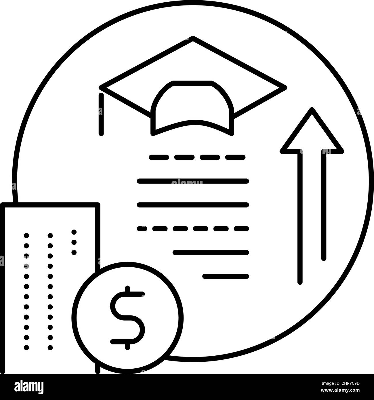 training and courses benefits line icon vector illustration Stock ...