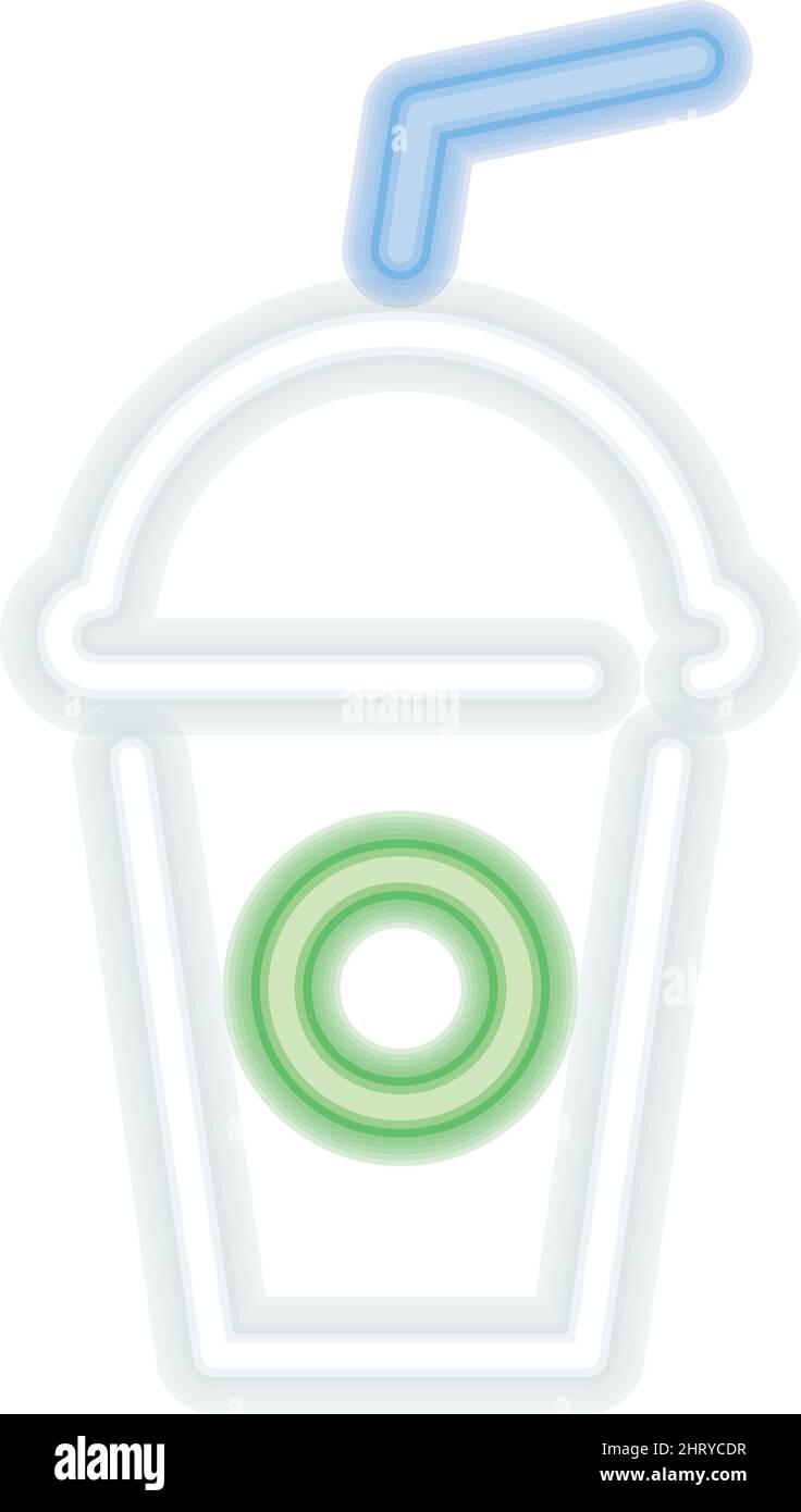 Isolated colored neon soda icon Vector Stock Vector Image & Art - Alamy