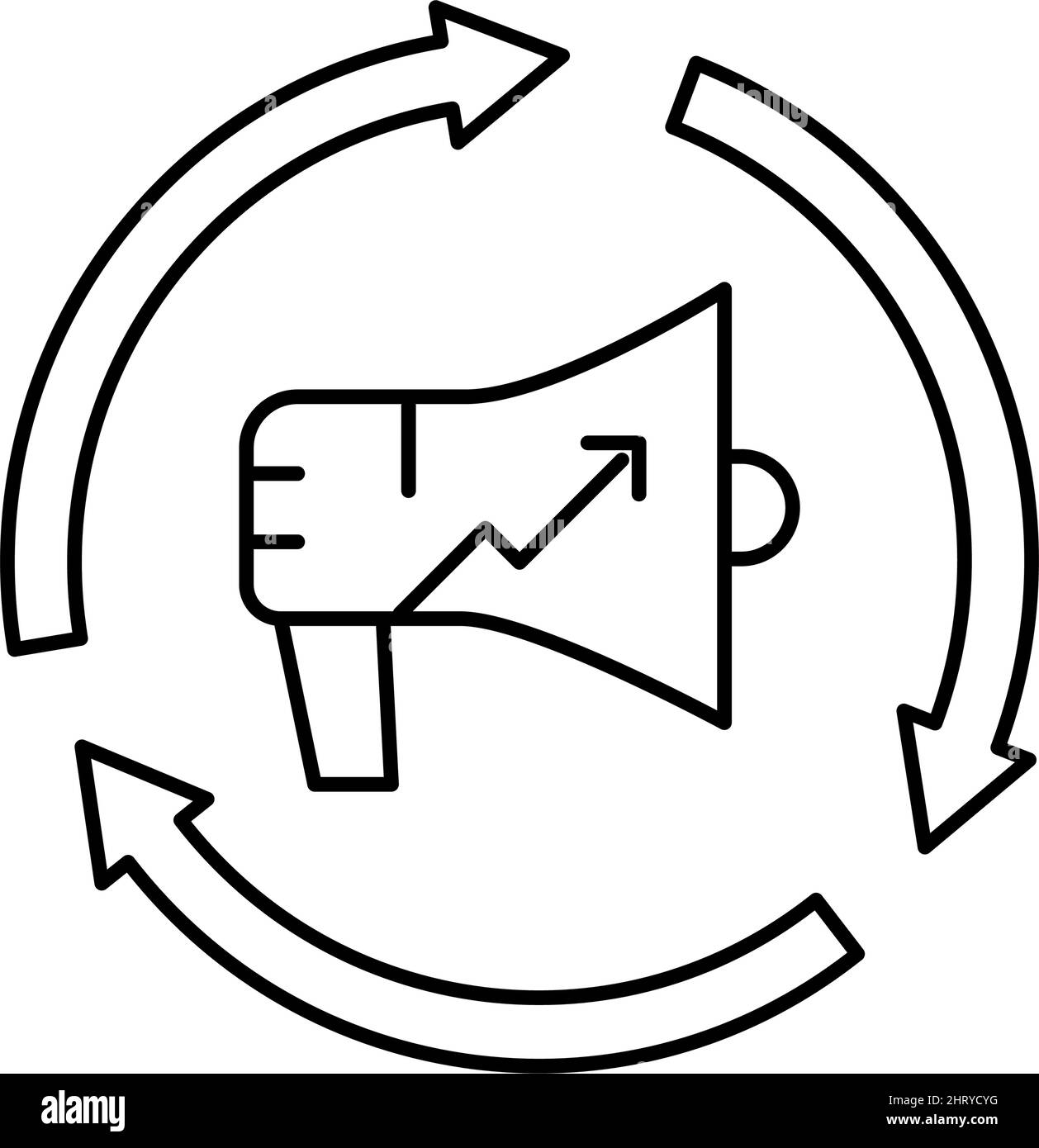 brand promotion line icon vector illustration Stock Vector Image & Art ...