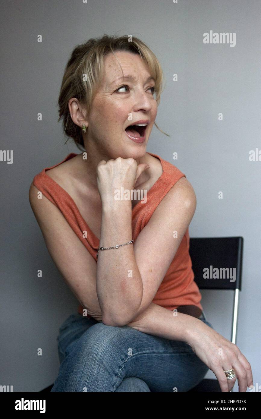 Lesley Manville poses for a photo as she promotes her new film Another ...