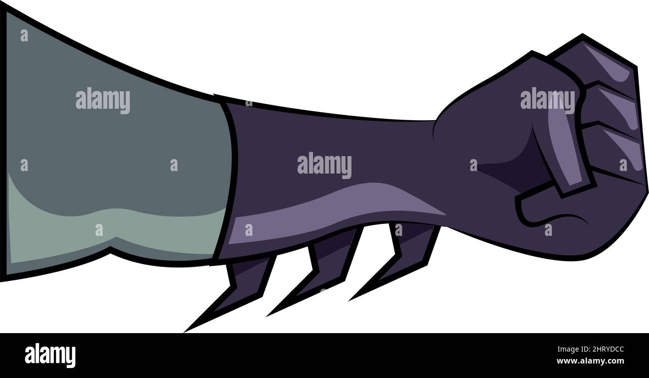 purple superhero hand Stock Vector Image & Art - Alamy