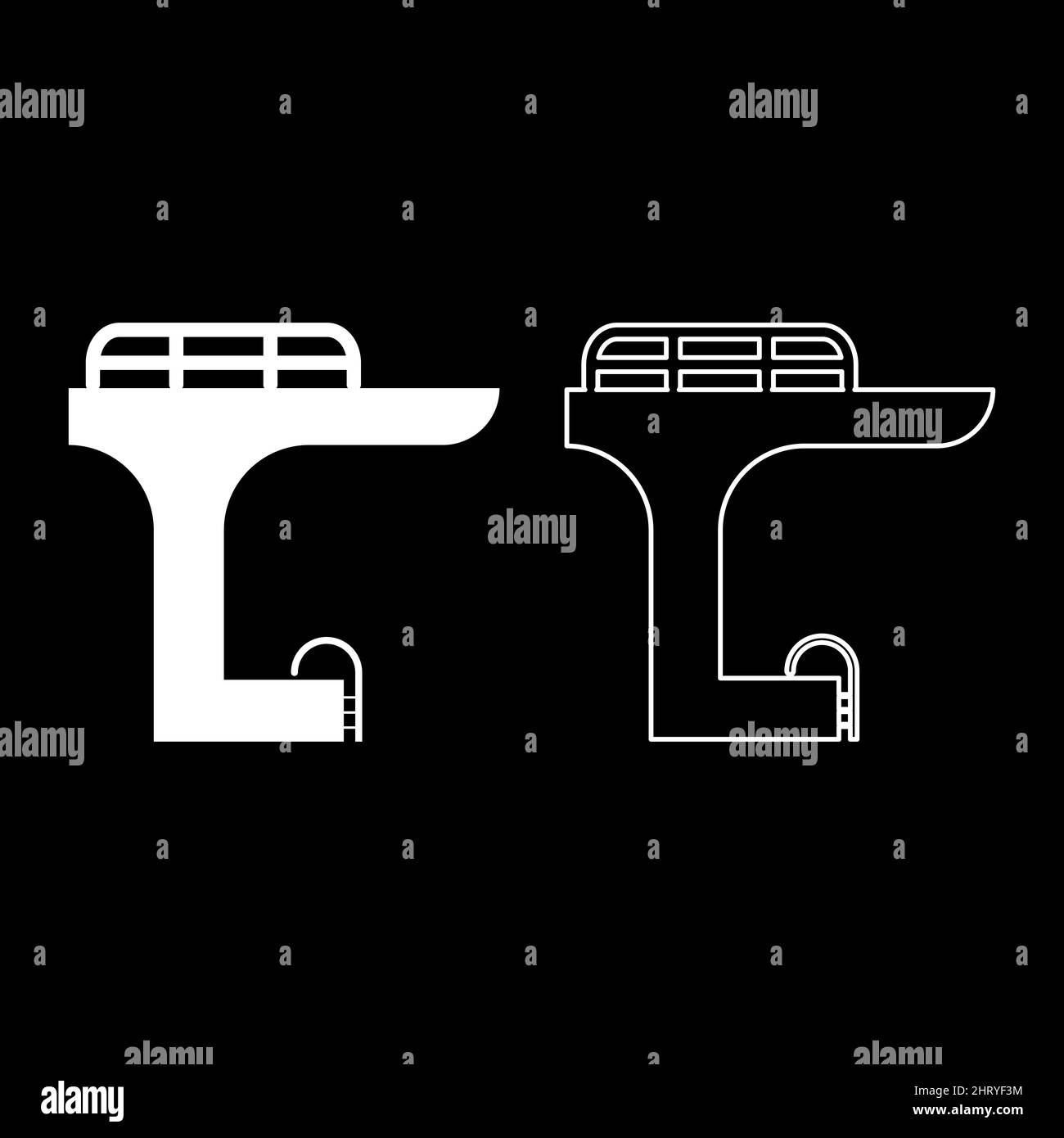 Diving board Black and White Stock Photos & Images - Alamy