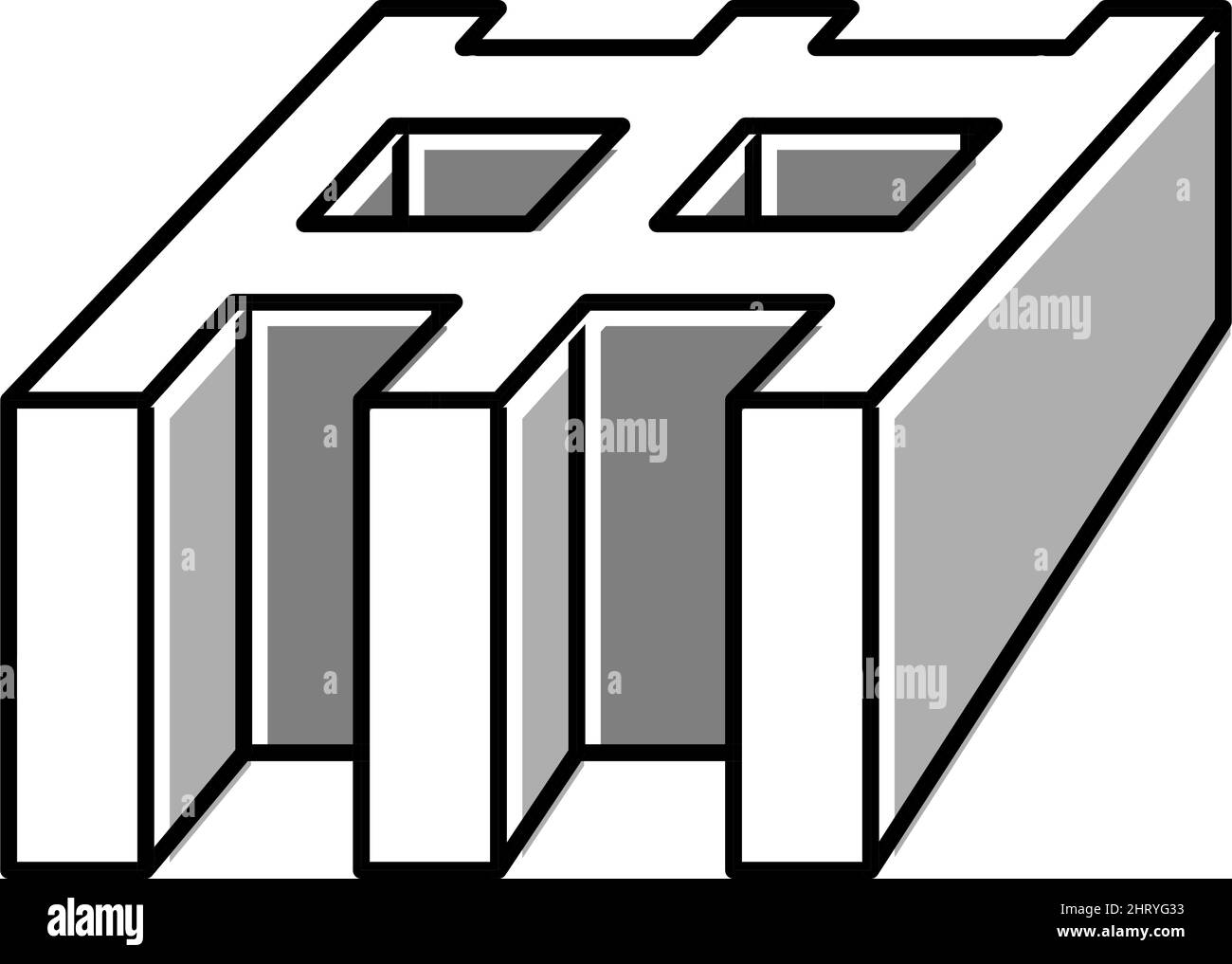 safety grating metal color icon vector illustration Stock Vector Image ...
