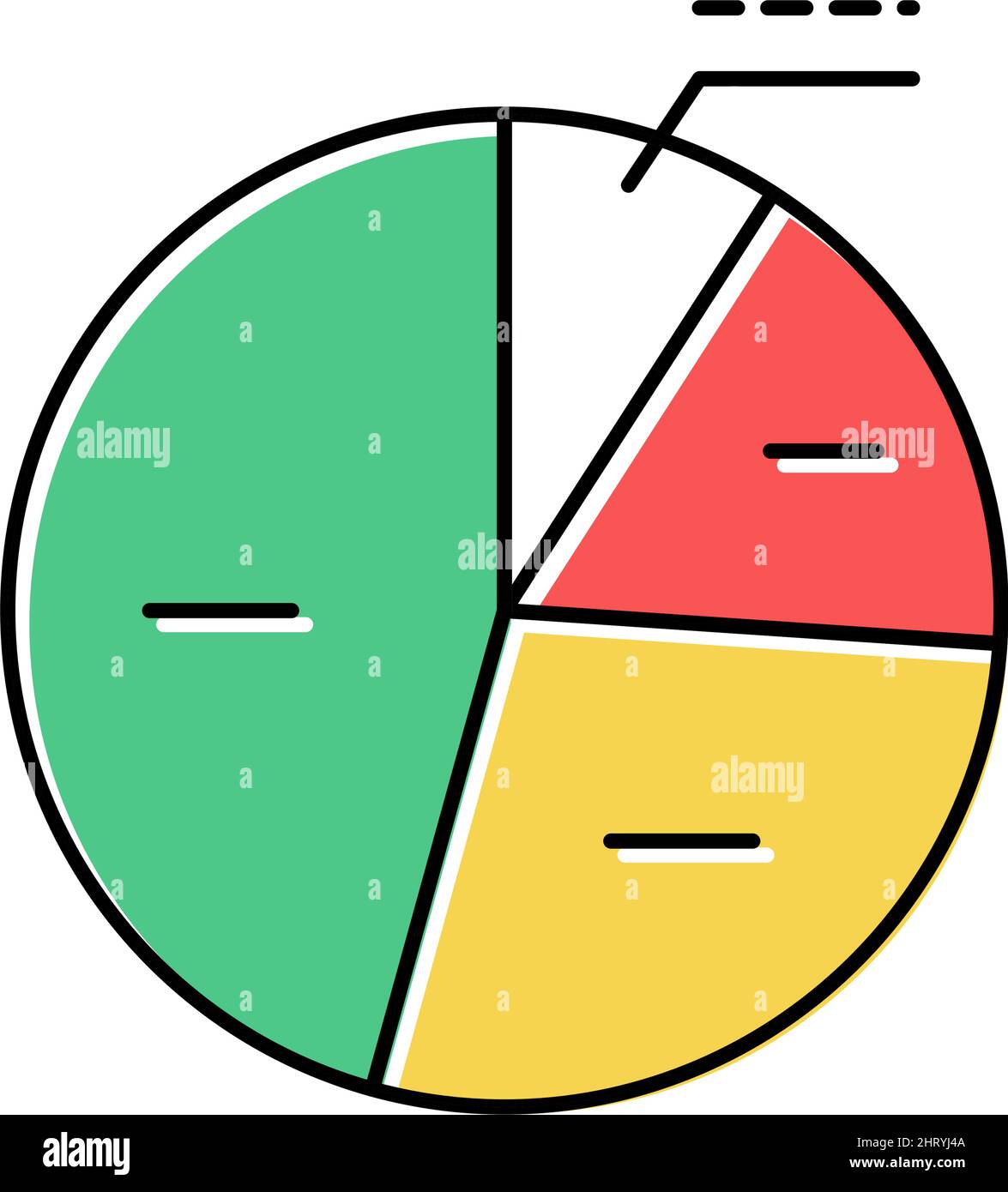 pie chart color icon vector illustration Stock Vector Image & Art - Alamy