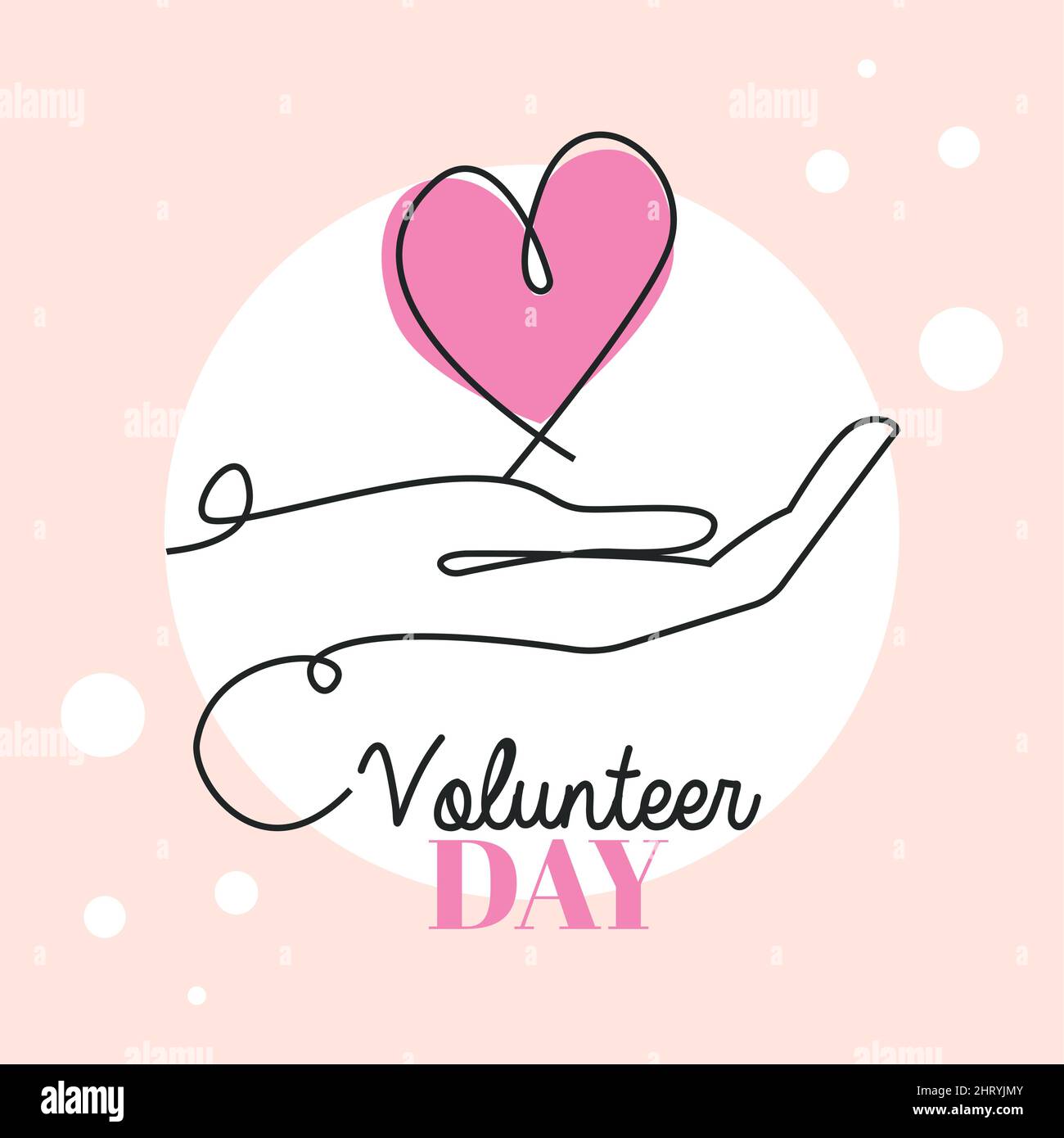 volunteer day card Stock Vector Image & Art - Alamy