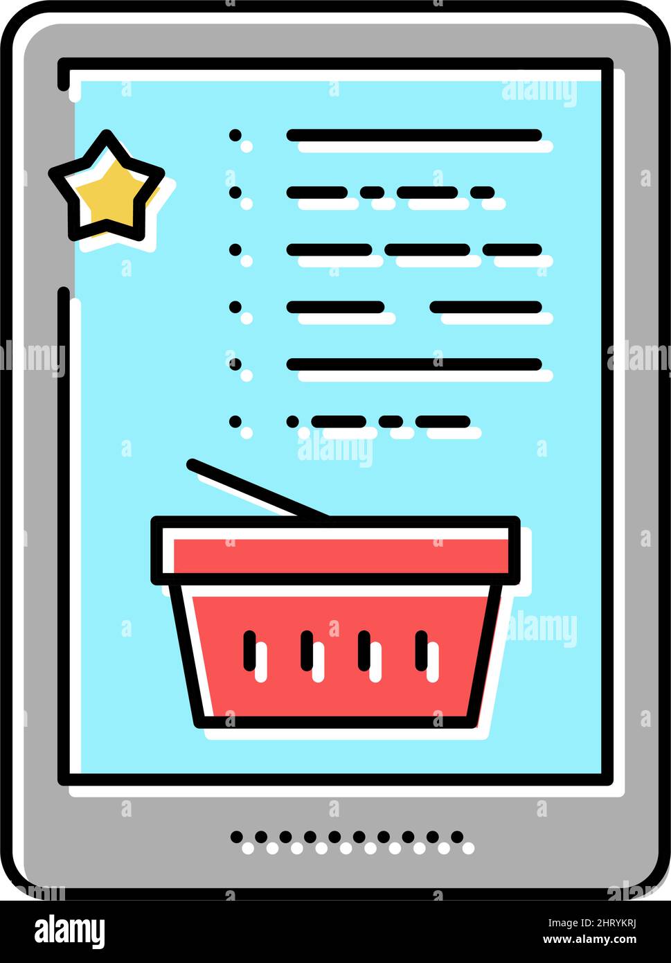 wish list color icon vector illustration Stock Vector Image & Art - Alamy
