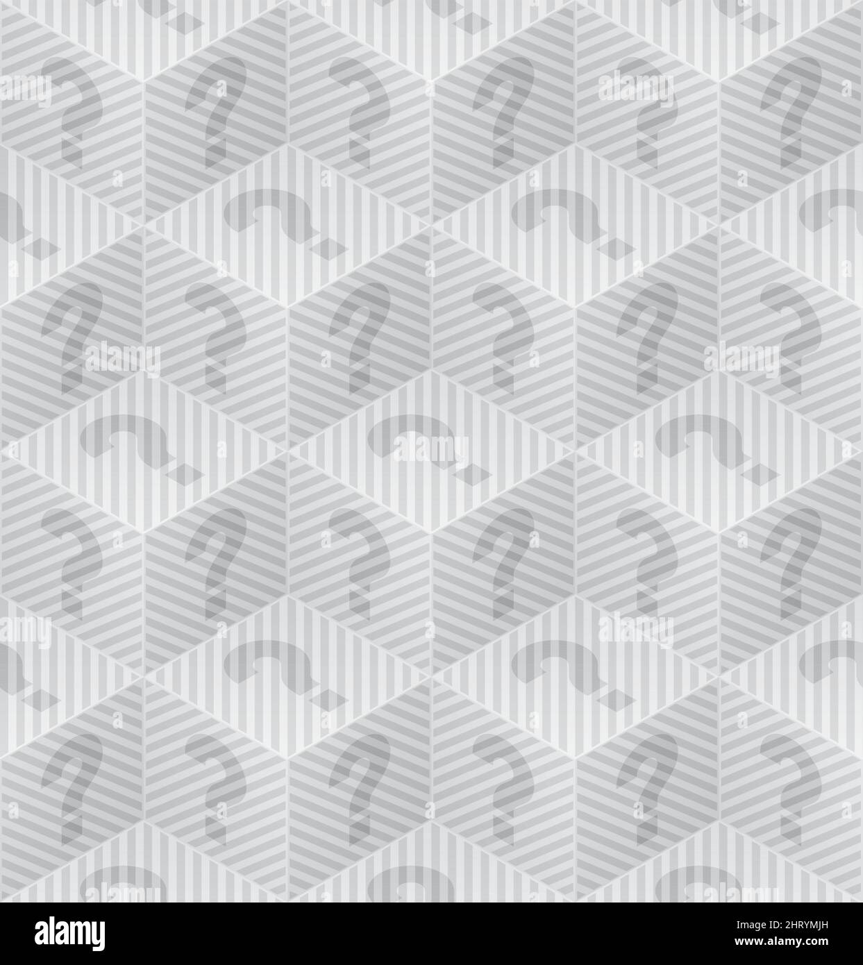 Question Mark Isometric Neutral Seamless Pattern. Vector Tileable Background Stock Vector Image ...