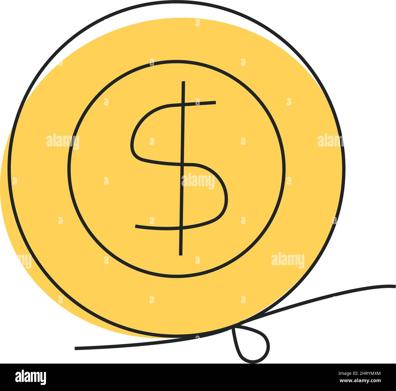 coin money dollar Stock Vector Image & Art - Alamy