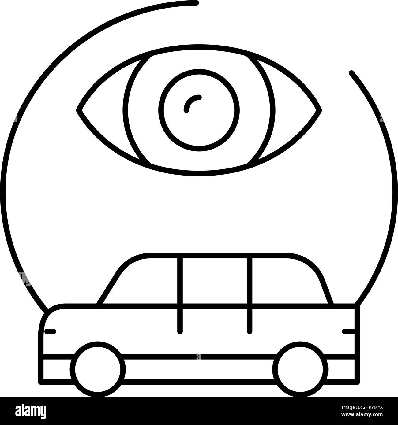 vehicle tracking line icon vector illustration Stock Vector Image & Art ...