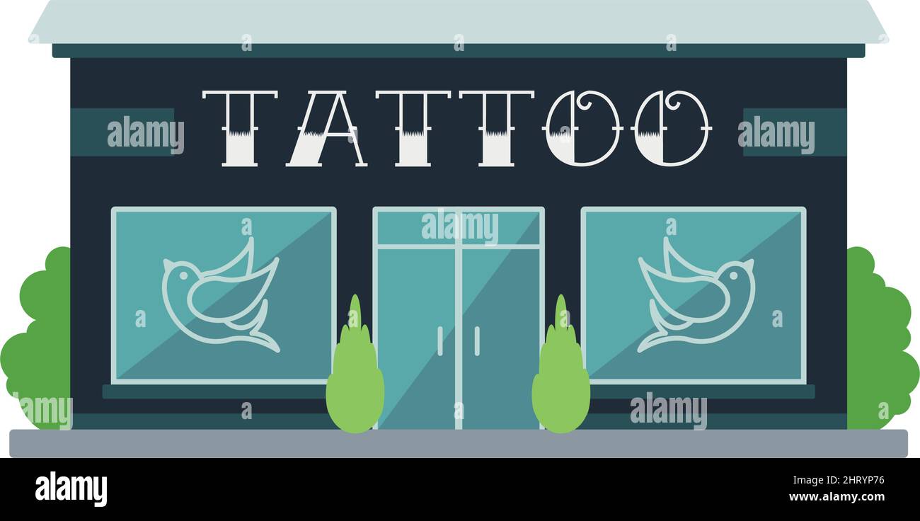 Tattoo shop front Stock Vector Images - Alamy
