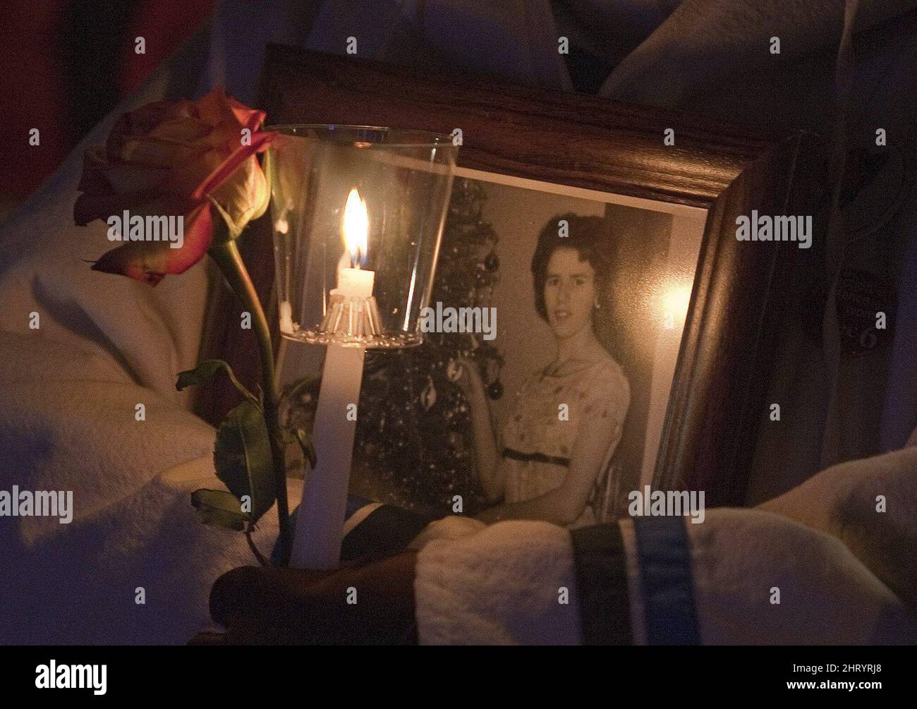 Flora Riley holds a photo of her late sister Daphne Mesher-Brown, who ...