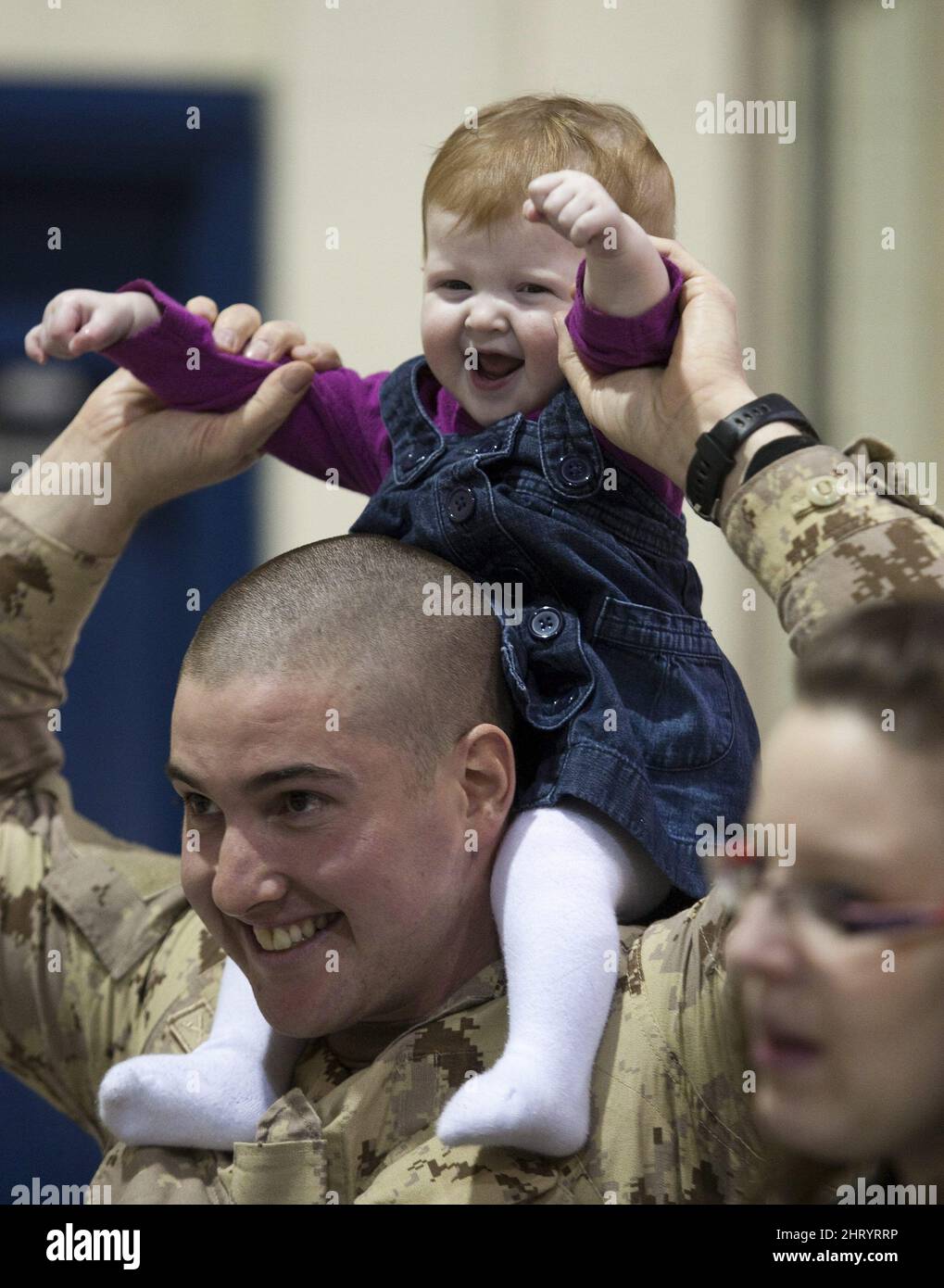 Canadian Forces Cpl Jonathan Chabot of the Royal 22nd Regiment enjoys a ...
