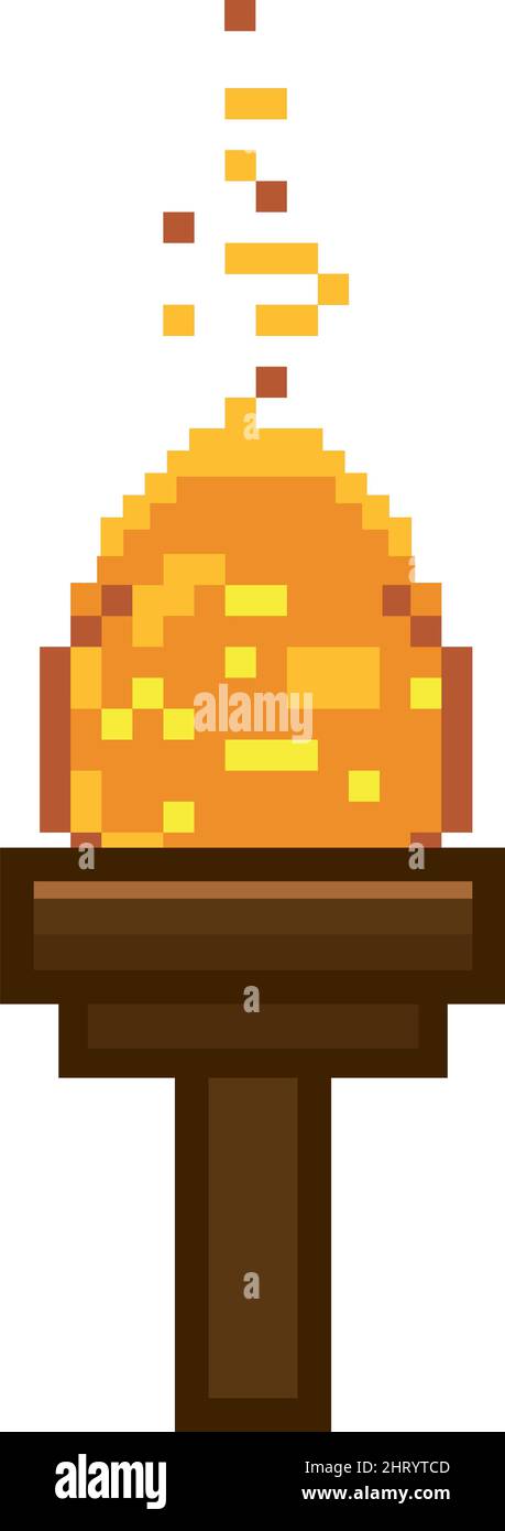 torch pixel art Stock Vector Image & Art - Alamy