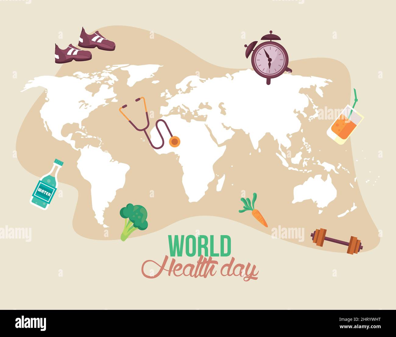 world health day template Stock Vector Image & Art - Alamy