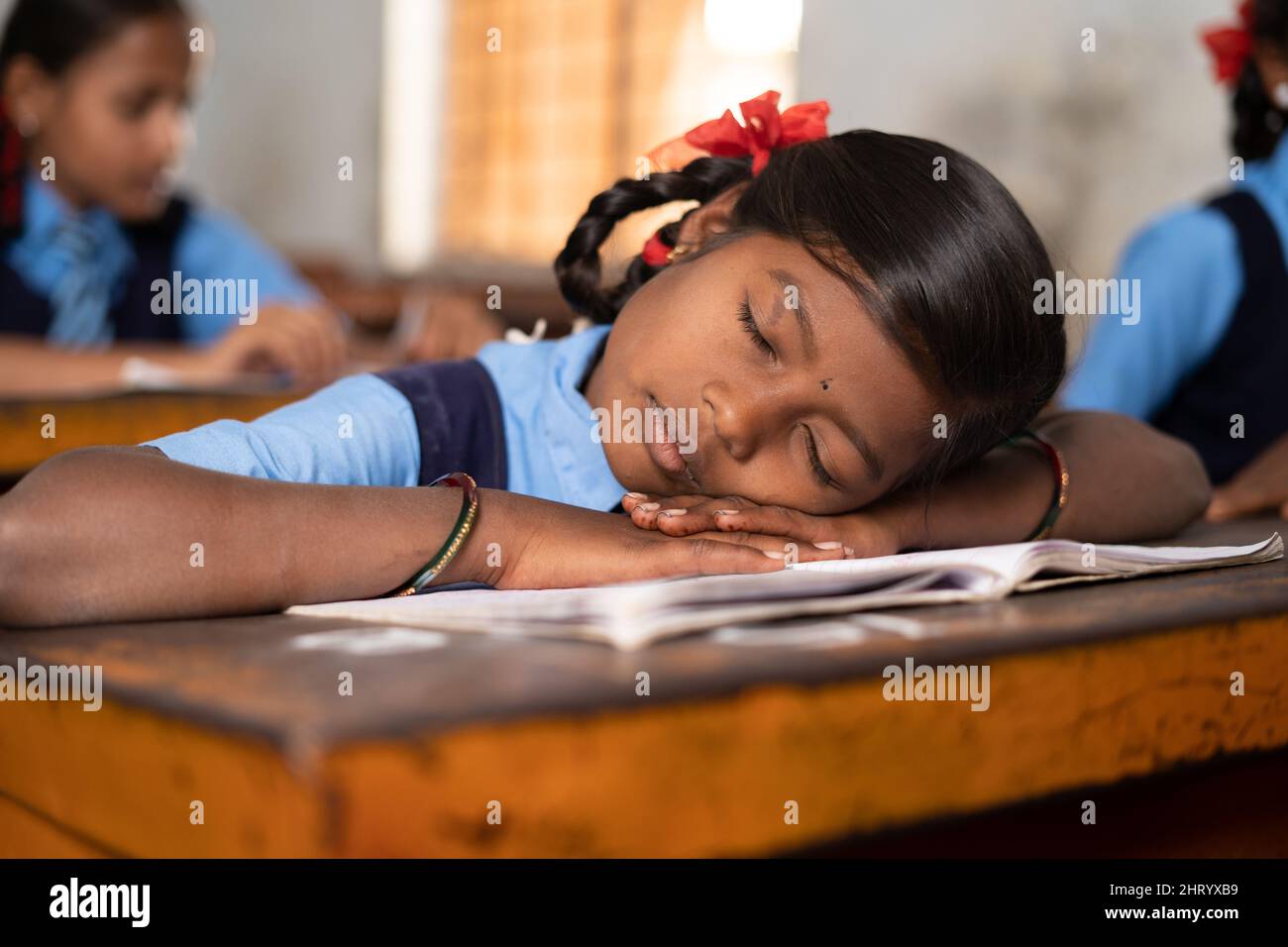 Sleeping High School Students