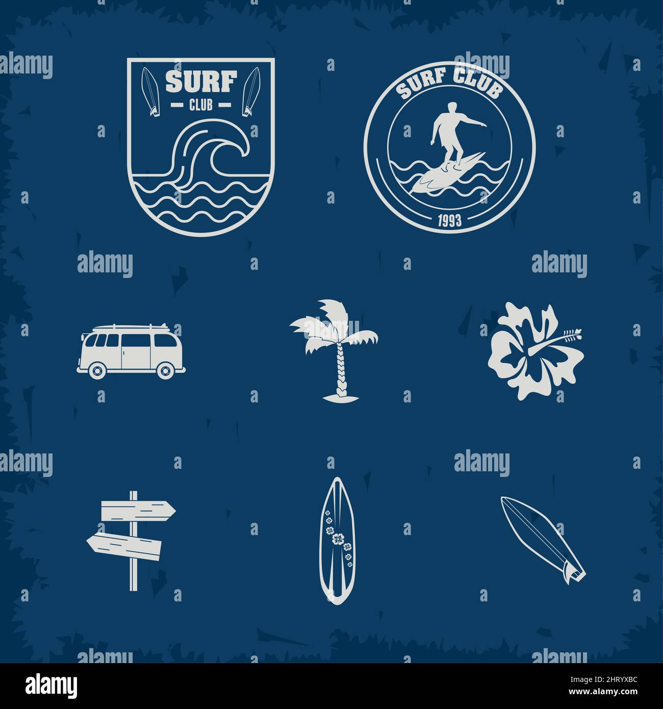 eight surf sport icons Stock Vector Image & Art - Alamy