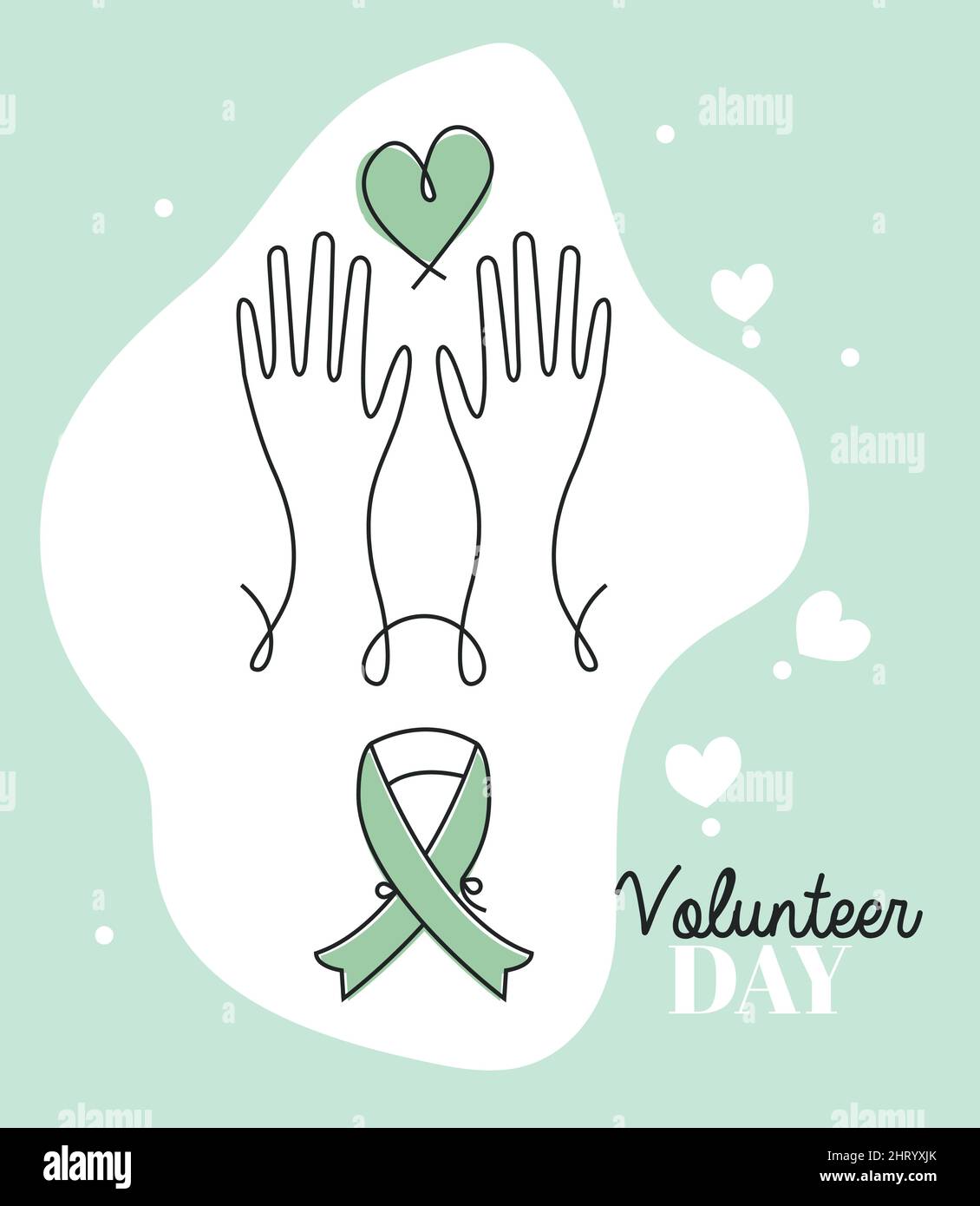 volunteer day postcard Stock Vector Image & Art - Alamy